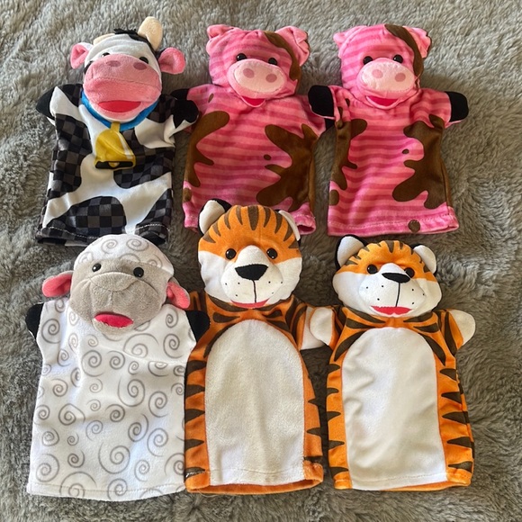 Melissa & Doug | Toys | Melissa Doug Farm Friends Hand Puppets Set ...